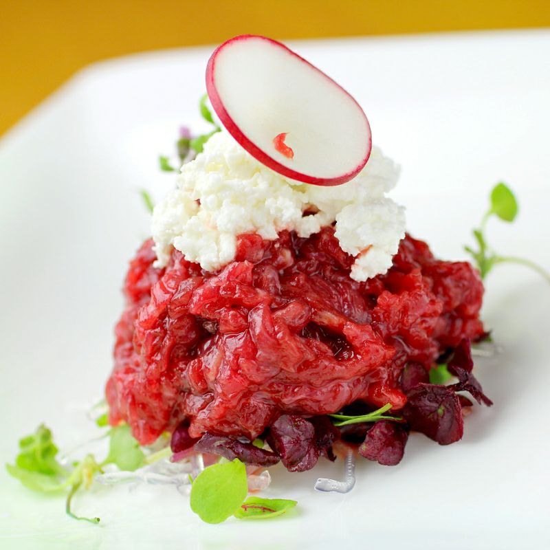 【菅乃屋 公式通販サイト】|【まとめ買い】鮮馬刺しスライス赤身ユッケ（線切り）50g×10p